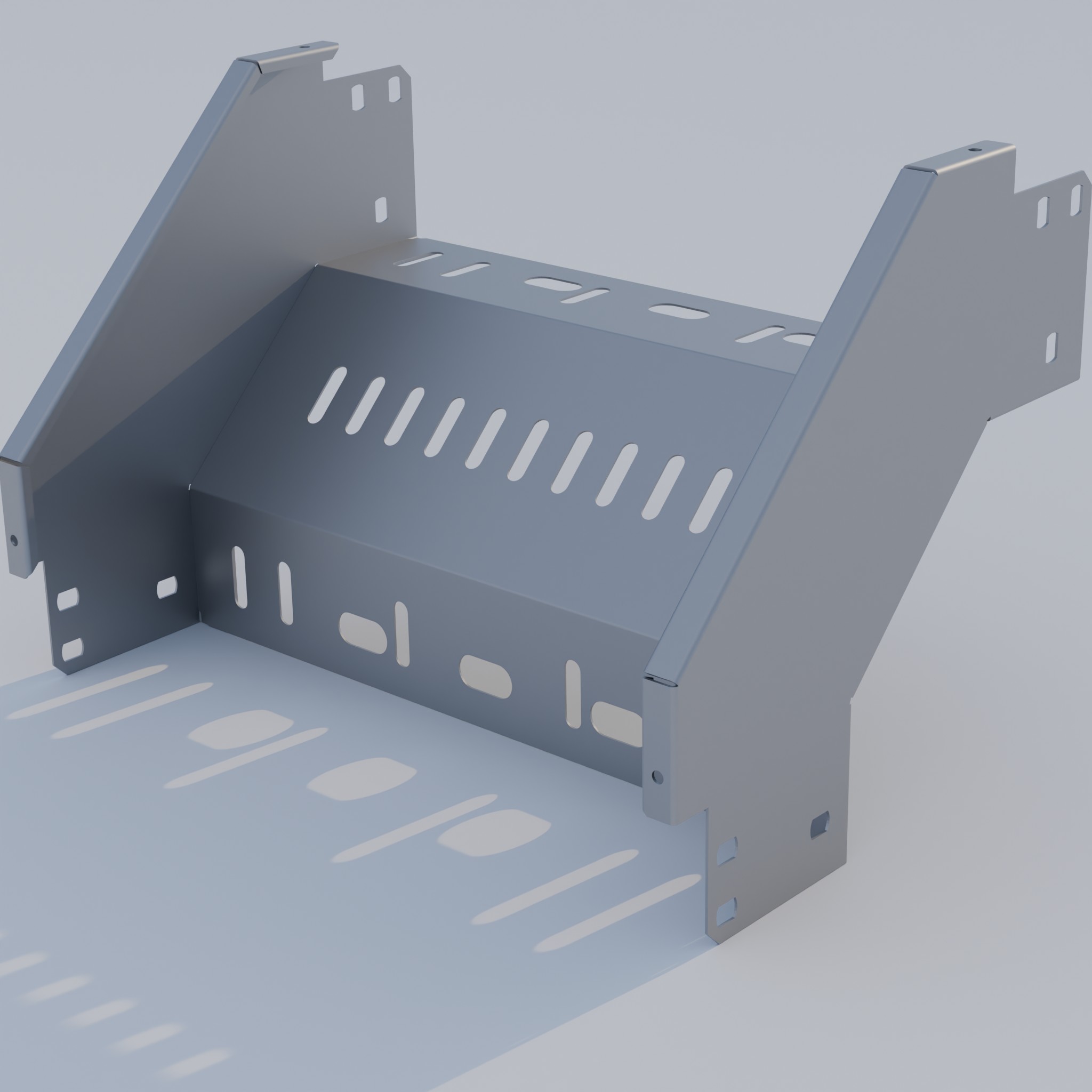 Vertical corner 90°, Downward, BoltedPerforatedGalvanizedHeight 40mmKS ...